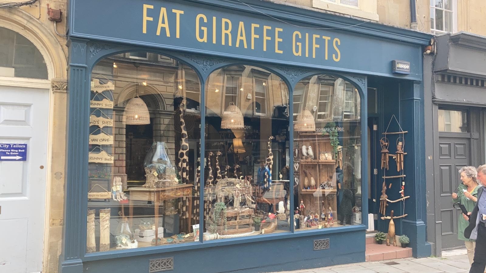 FAT GIRAFFE GIFTS - Welcome to Bath
